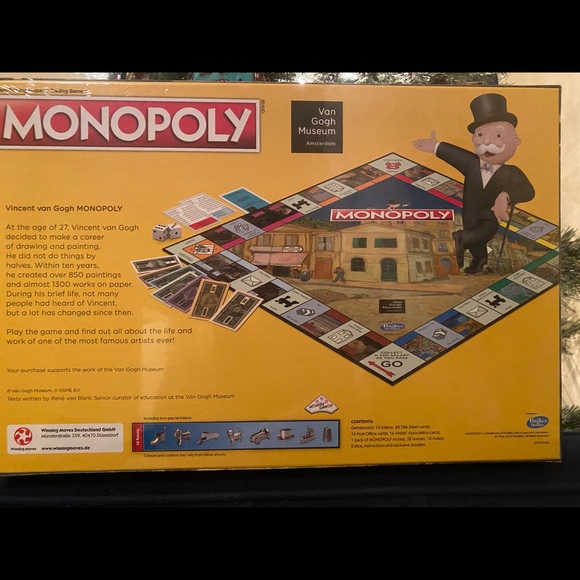 Hasbro | Games | Limited Edition Vincent Van Gogh Monopoly Board | Poshmark